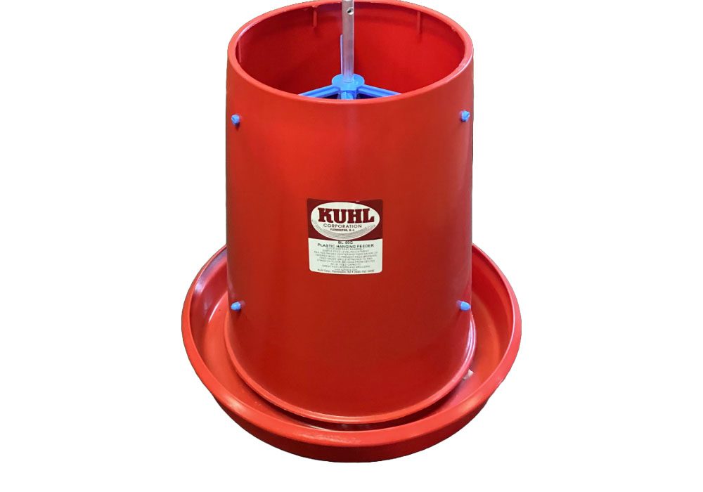 Large Capacity Hanging Feeder for Layers/Broilers - 6 Pack - Kuhl Corp